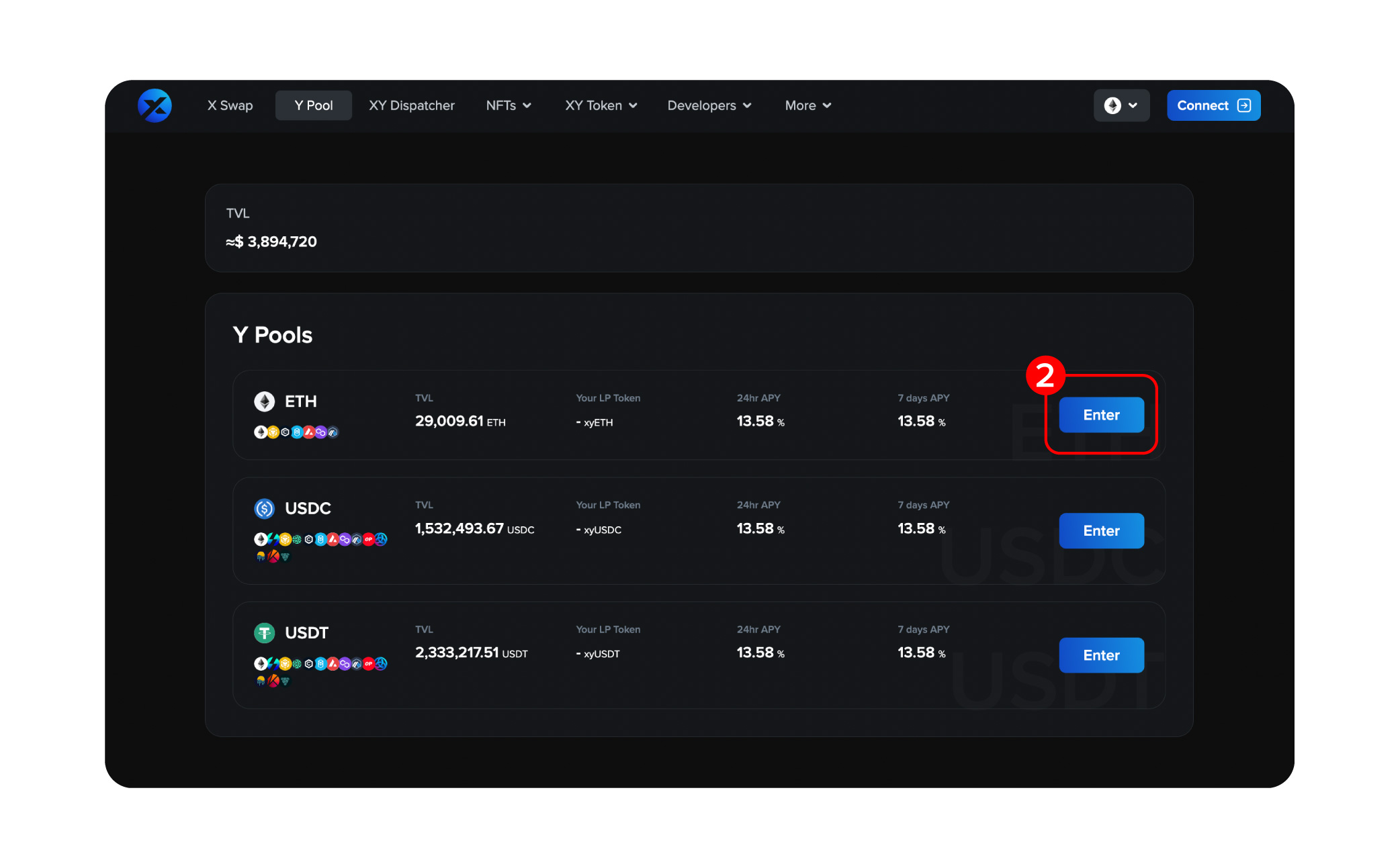 Provide liquidity for ETH Pool to Earn More!