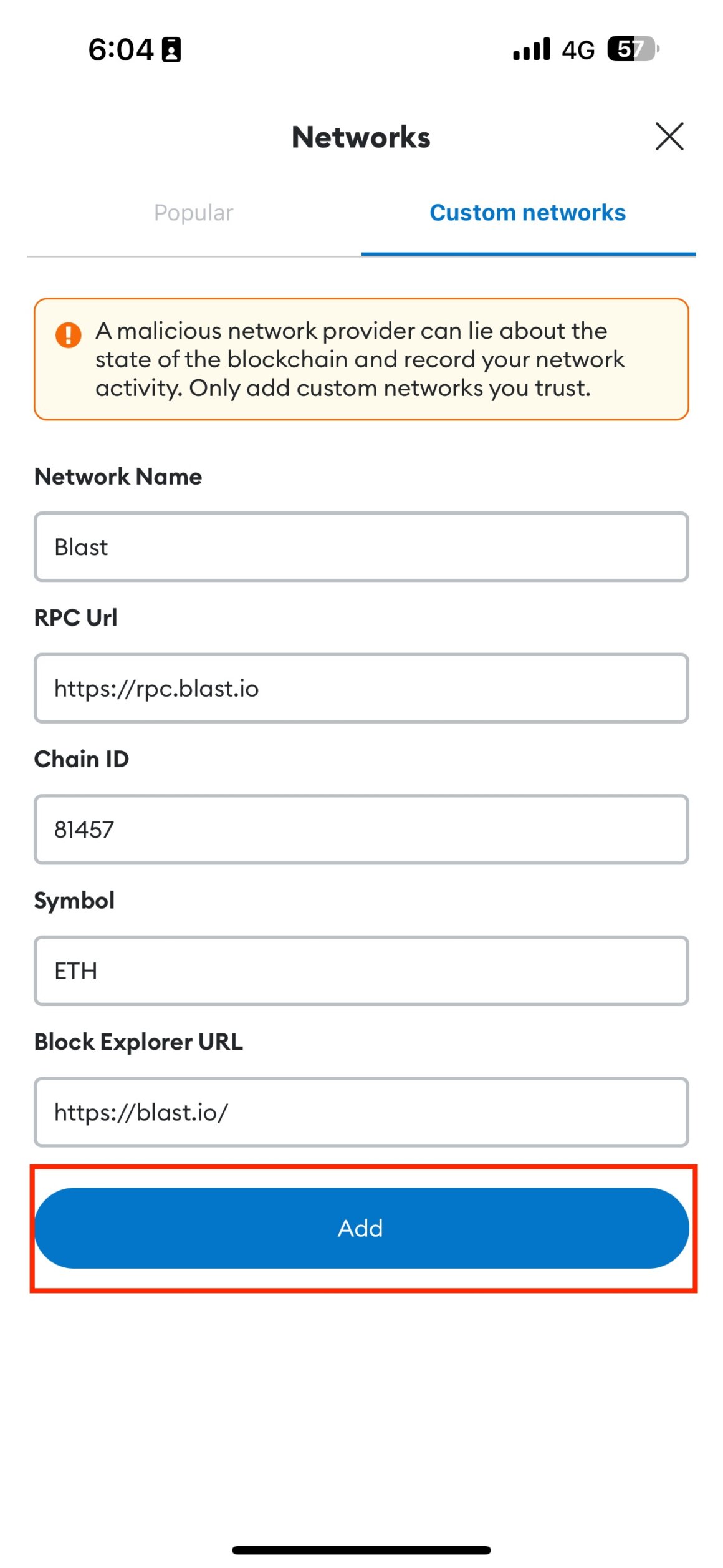 Tutorial | How to Add Blast to Metamask?